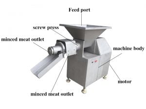 Meat Bone Separator Automatic Poultry Deboning Machine